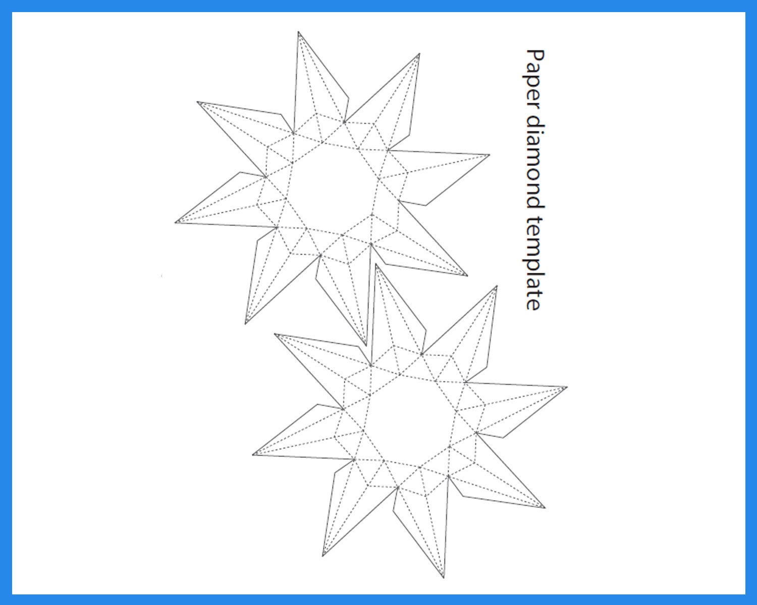 DIAMONDS 3D Papercraft / DIY Diamond Papercraft / Diamond Decor ...