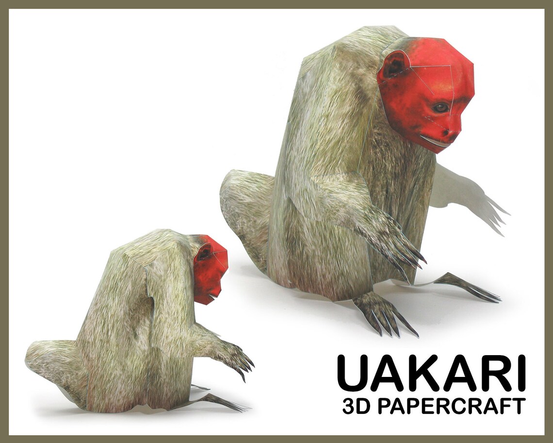 UAKARI 3D Papercraft / Papercraft Vorlage / Papercraft Tiere / 3d ...