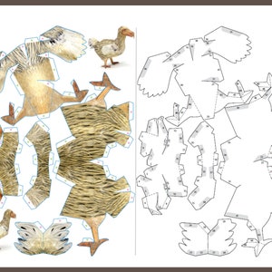 DODO 3D Papercraft / DODO BIRDS Pepakura Pdf Template Low Polygonal ...