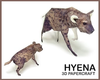 Low Poly Hyena - Etsy