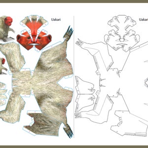 UAKARI 3D Papercraft / Papercraft Template / Papercraft Animals / 3d ...