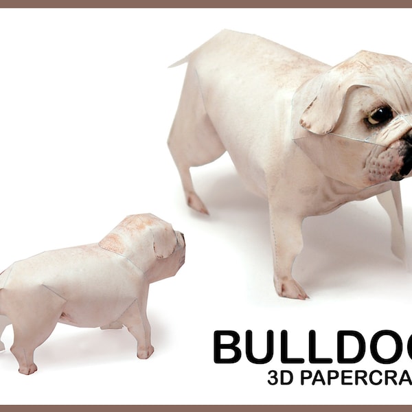 Papercraft Dog - Etsy