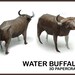 WATER BUFFALO 3D Papercraft / Buffalo Papercraft / Buffalo Print / 3d ...