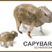 CAPYBARA 3D Papercraft / 3d Origami / Capybara Paper Model / Animal 3d ...
