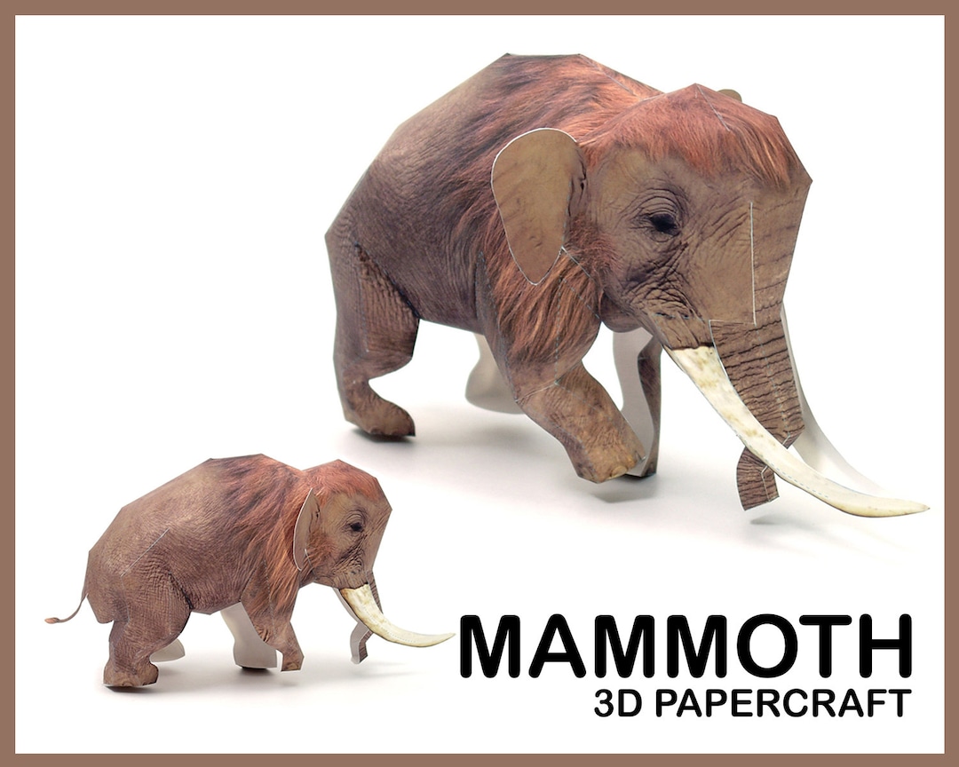 MAMMOTH 3D Papercraft / Digital File for Papercraft / Printable PDF ...