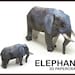 ELEPHANT 3D Papercraft / Elephant Sculpture / Elephant Decor / 3d ...