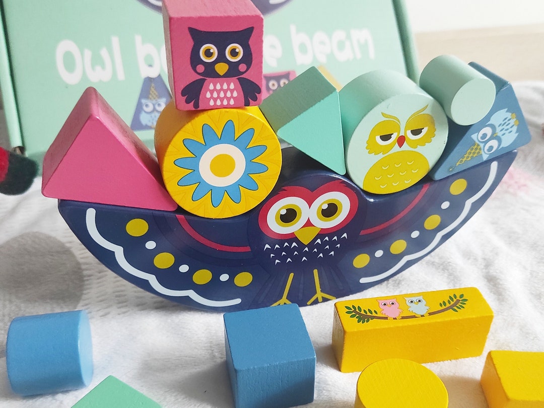 Owl Owl Balance Game Wooden Toy Fine Motor Skills Concentration ...