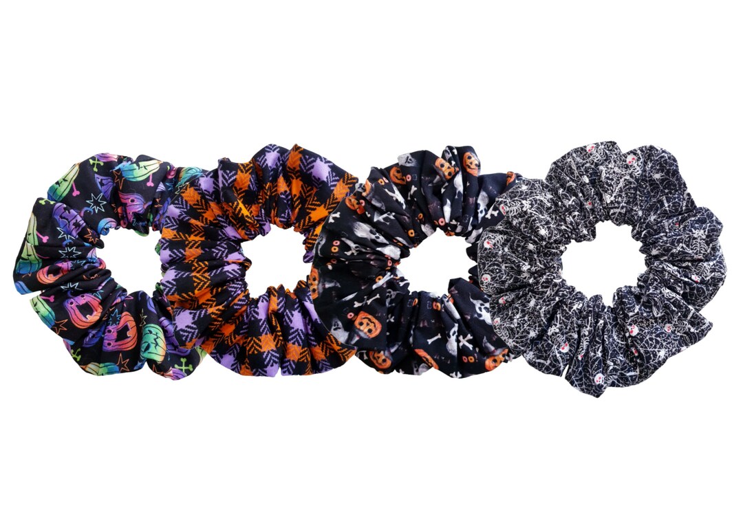Halloween Hair Scrunchies Spooky Hair Accessories for - Etsy