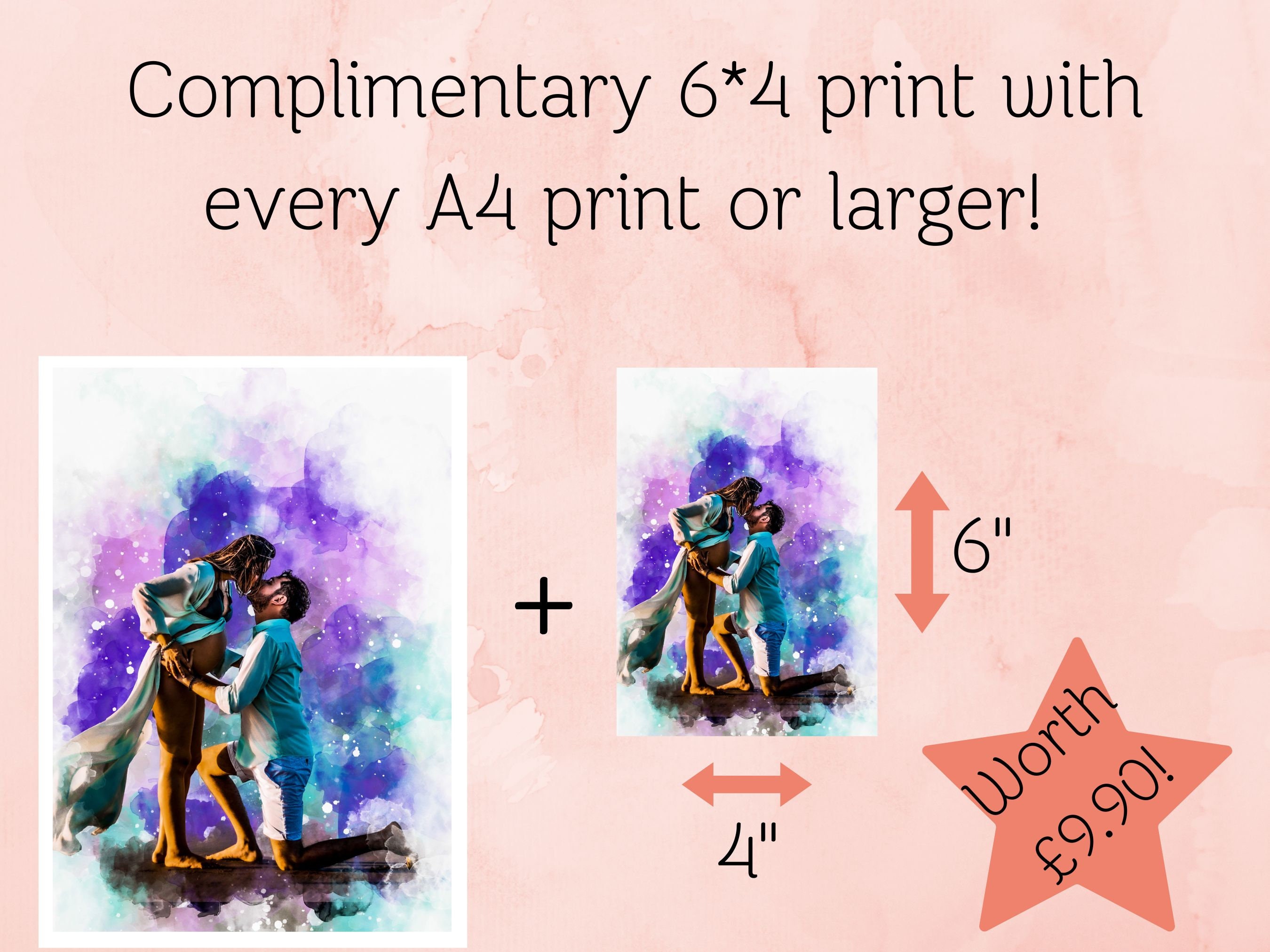 Bestow Couple Portrait Art Wedding Portrait From Photo - Etsy UK