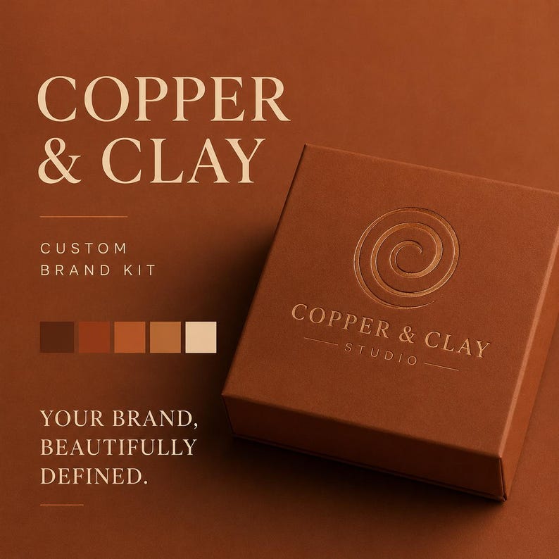Custom Brand Starter Kit | Color Palette, Fonts and Style Guide - Etsy UK