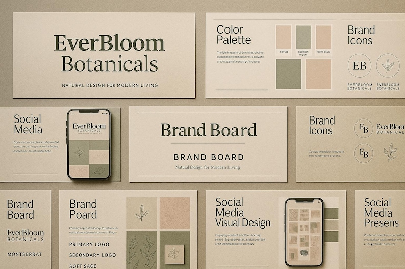 Custom Brand Kit | Logo, Color Palette, Fonts & Style Guide - Etsy