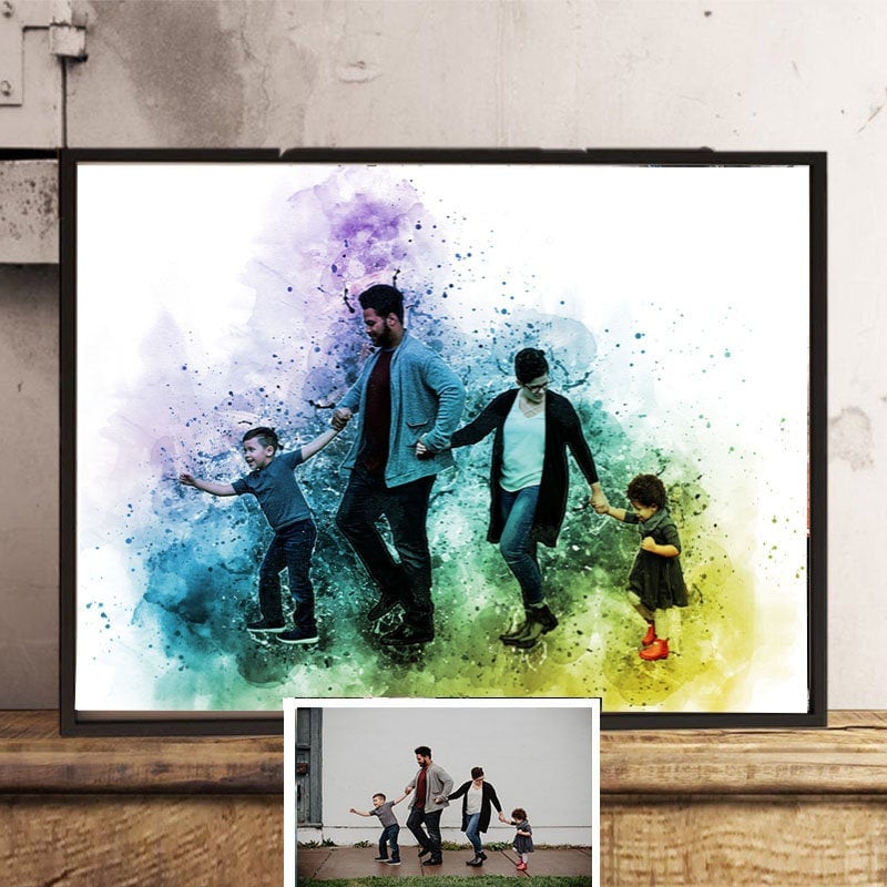 Personalised Art Gift From Photo Digital Painting Portrait - Etsy UK