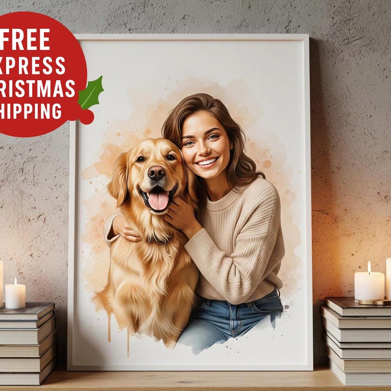 Pet and Me Artwork - Etsy UK