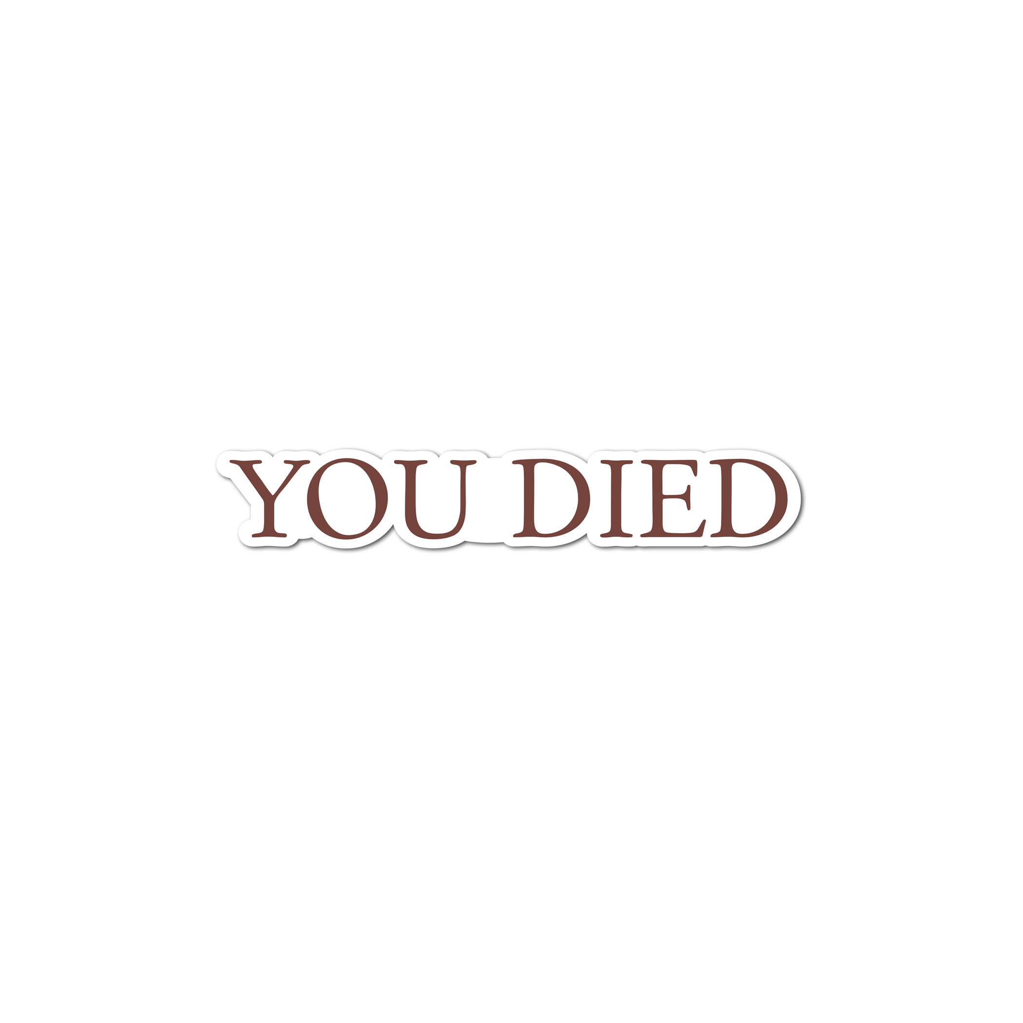 Dark Souls YOU DIED Die-cut Sticker - Etsy UK