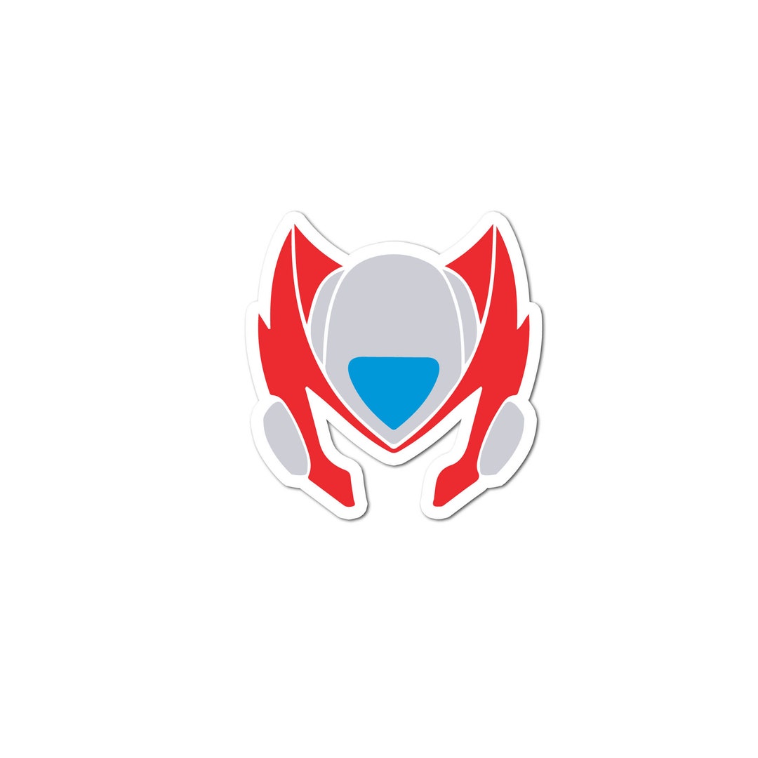 Megaman Zero Helmet Minimalistic Die-cut Sticker - Etsy