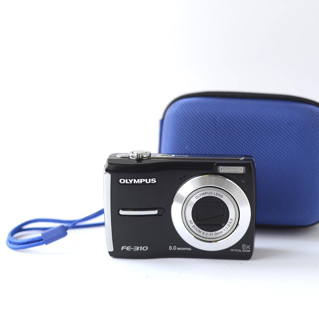 Vintage Digital Compact Camera Olympus FE-310 Zoom With 8.0 Mega Pixels ...