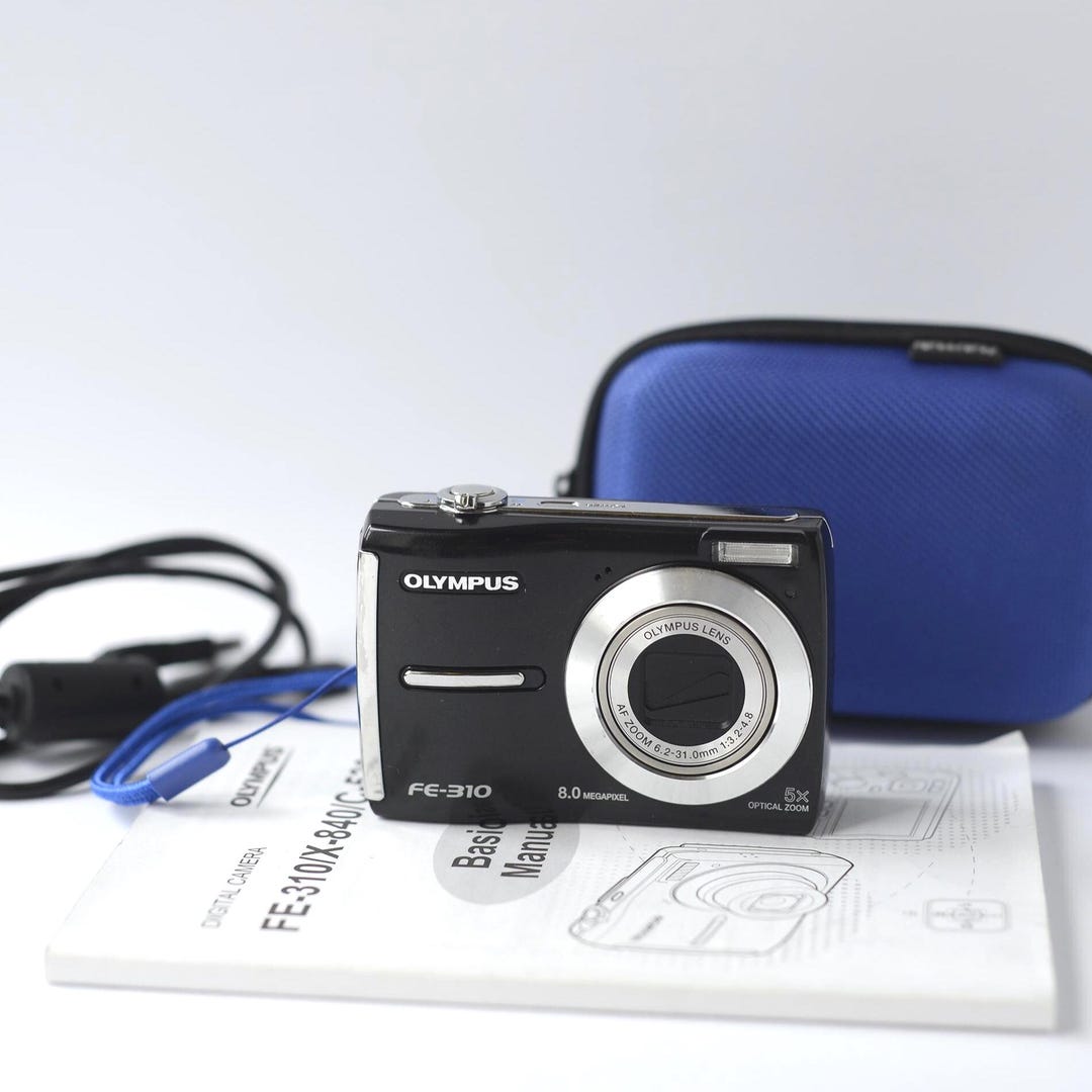 Vintage Digital Compact Camera Olympus FE-310 With 8.0 Mega Pixels - Etsy