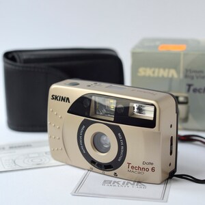 Vintage 35mm Film Compact Point and Shoot Camera Skina Techno 6 Macro ...