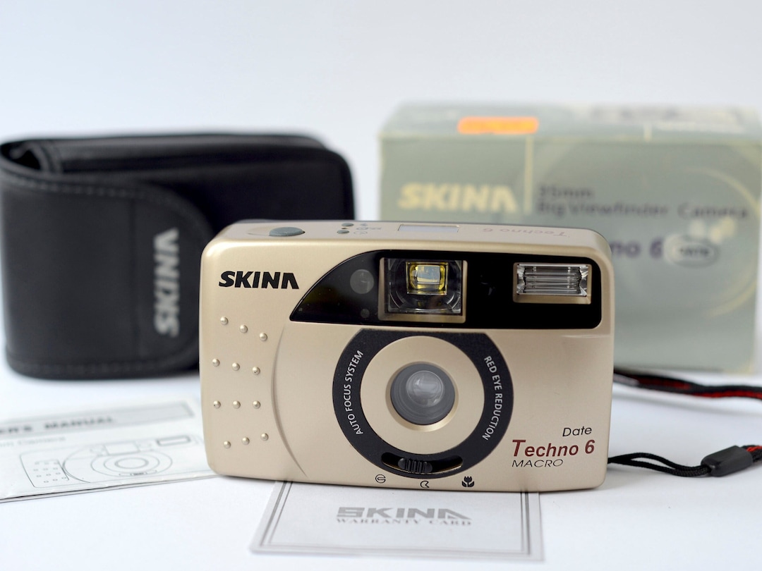 Vintage 35mm Film Compact Point and Shoot Camera Skina Techno 6 Macro ...