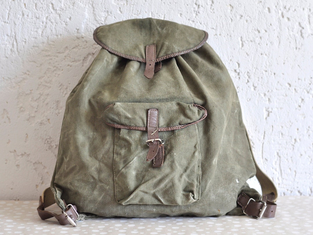 Rare Vintage Canvas Backpack 1976. Small Rucksack/bag 17 Inches - Etsy