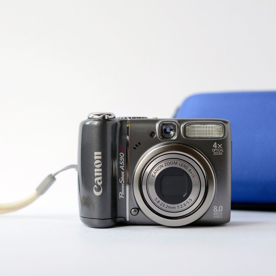 Vintage Digital Compact Point and Shoot Camera Canon Powershot A590 ...