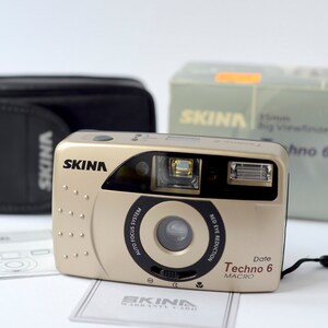 Vintage 35mm Film Compact Point and Shoot Camera Skina Techno 6 Macro ...