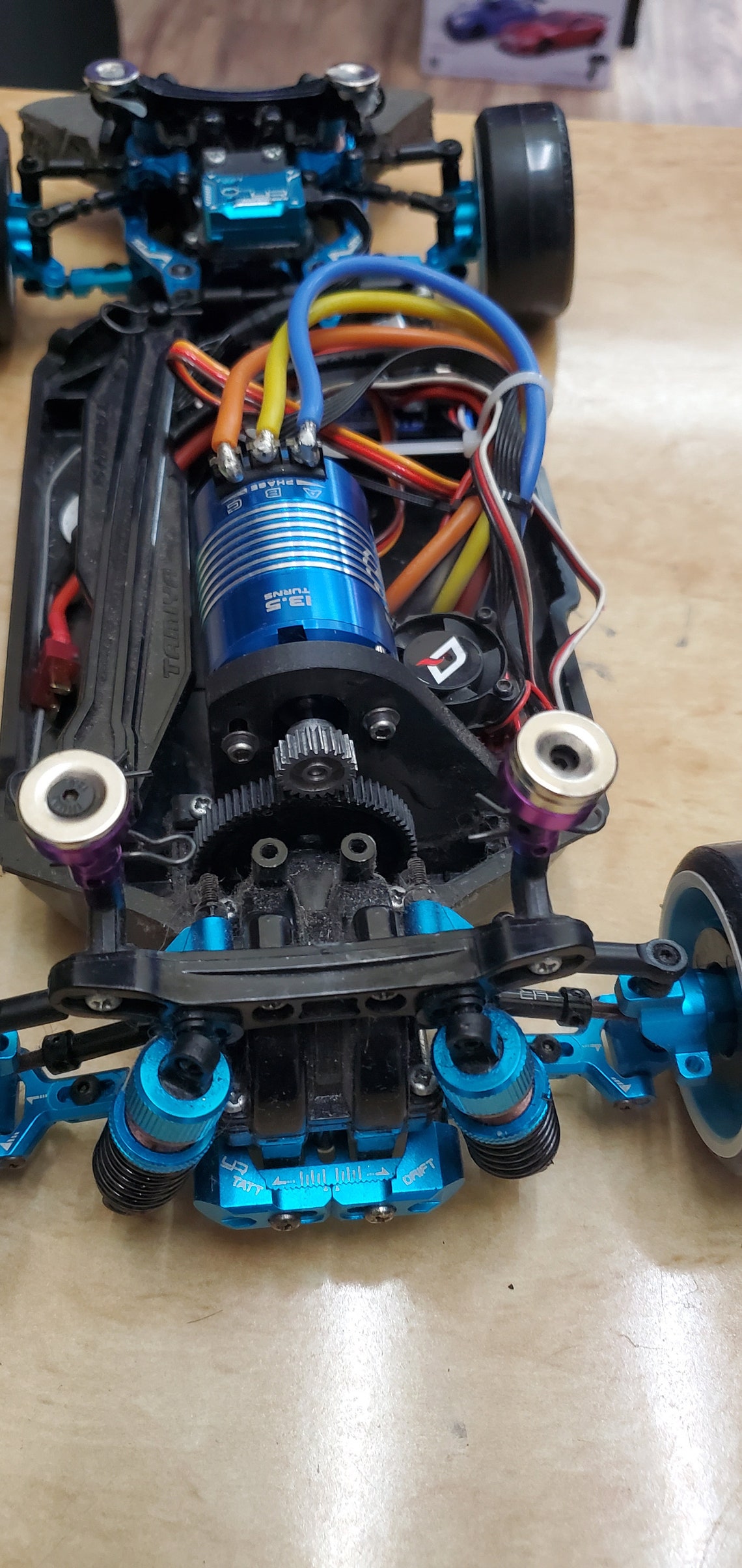 Tamiya TT02 Carbon Fiber Rear Center Motor Mount Drift Spec - Etsy