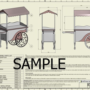WOODEN CANDY CART- D.I.Y. Plans in Mm and Inches - Etsy