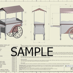 DIY PLANS for Full Sized Wooden Candy Cart - Includes Purchase List - Etsy