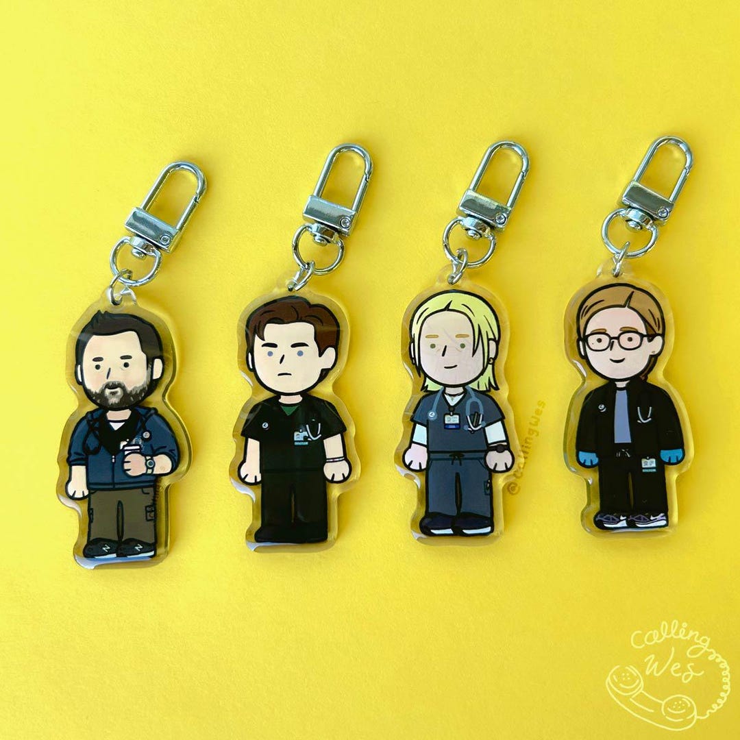 The Pitt Acrylic Keychain | Robby Langdon Dana Mel - Etsy
