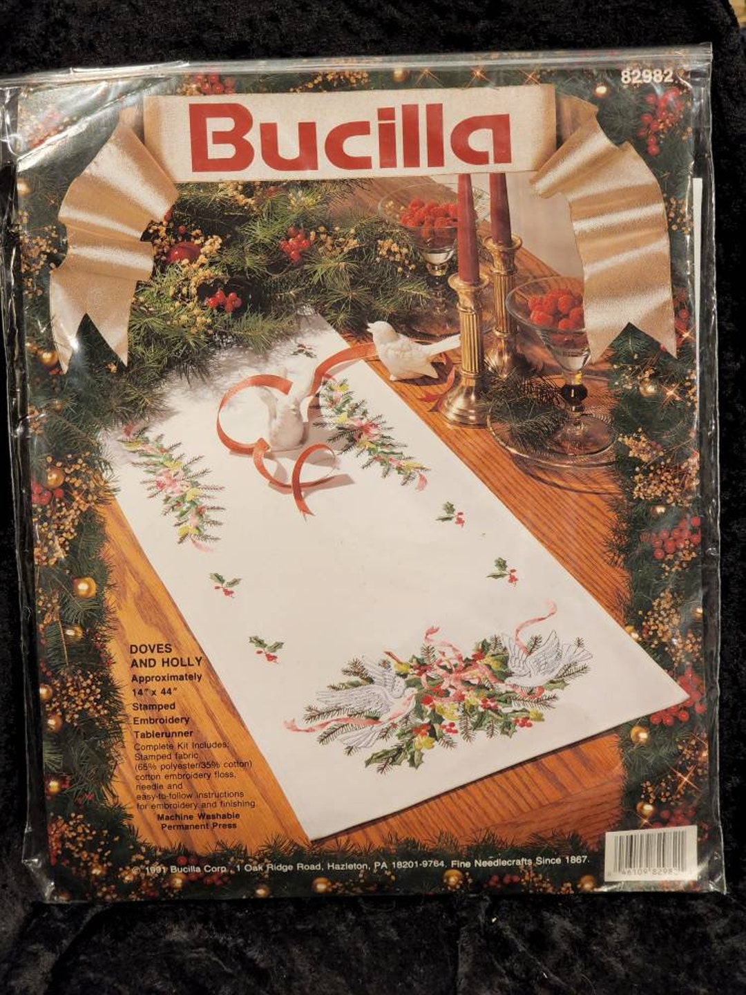 Vintage NOS Embroidery Chart Pattern Kit by Bucilla Doves and - Etsy
