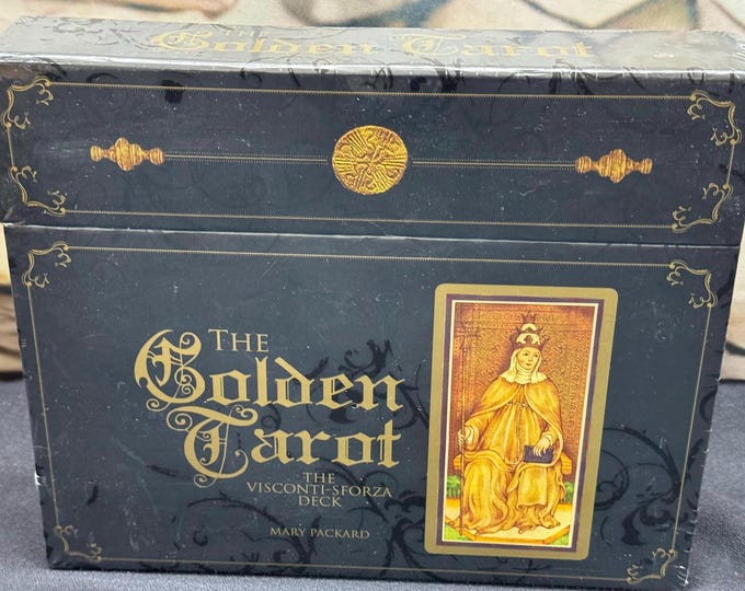 New Sealed the Golden Tarot Deck and Guidebook Visconti-sforza Mary ...