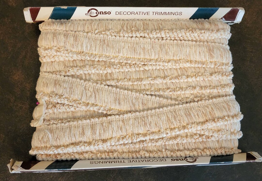 NOS 9 Yards Upholstery Decorative Conso Loop Fringe Trim - Etsy