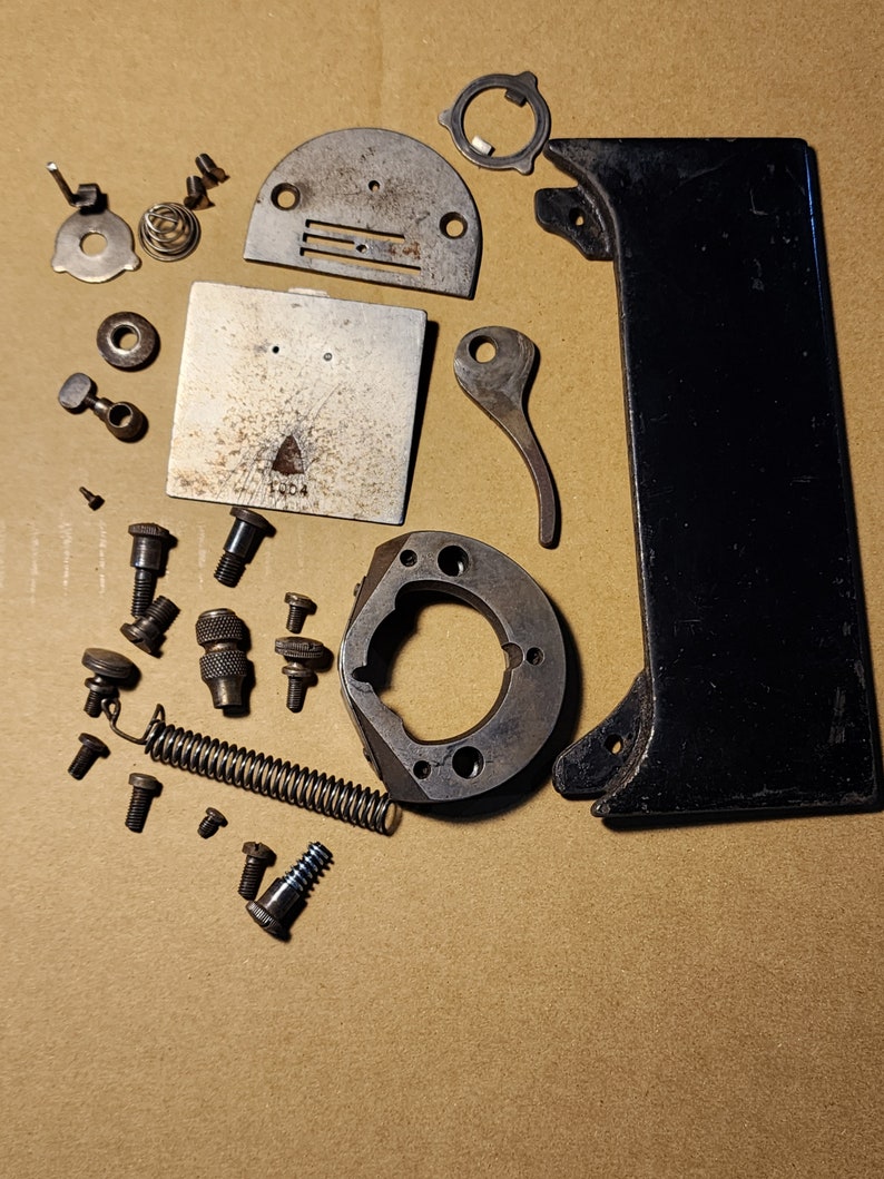 New Home Rotary Sewing Machine Large Lot of Parts, Needle and Bobbin ...