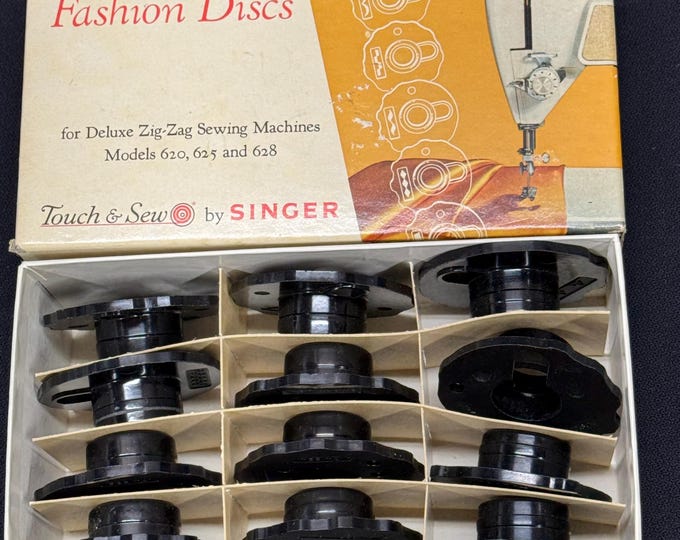 Vintage Original Singer Sewing Machine Attachment Box With Fashion ...