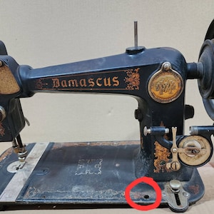 Original Antique Damascus Treadle Sewing Machine Thumbscrew Bolt - Etsy