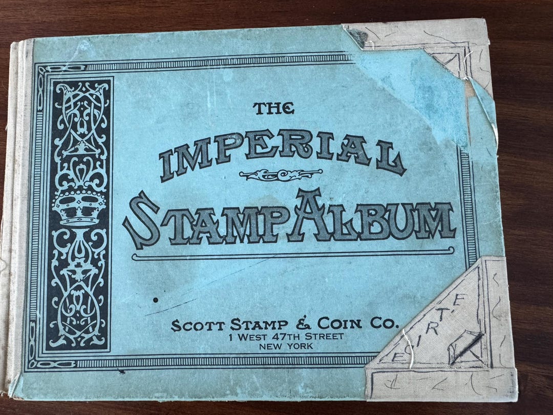 1928 the Imperial Stamp Album Scott Stamp and Coin - Etsy