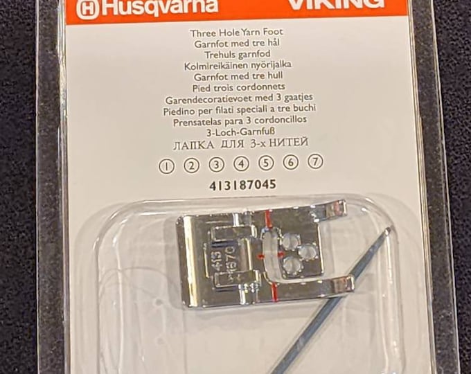 NOS Husqvarna Viking Three Hole Yarn Foot Snap on Foot Attachment - Etsy