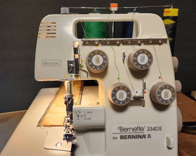 Vintage Bernina Bernette Electronic 334DS Serger Sewing Machine TESTED ...