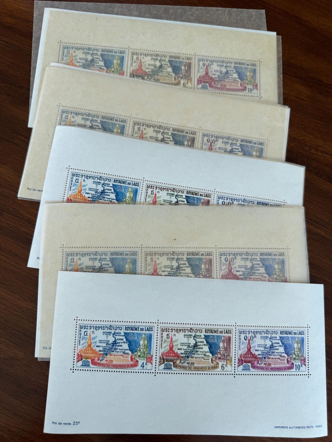 Vintage 1960’s Stamp Lot Laos, Scott, UNESCO, 21 Stamps Total on 7 ...