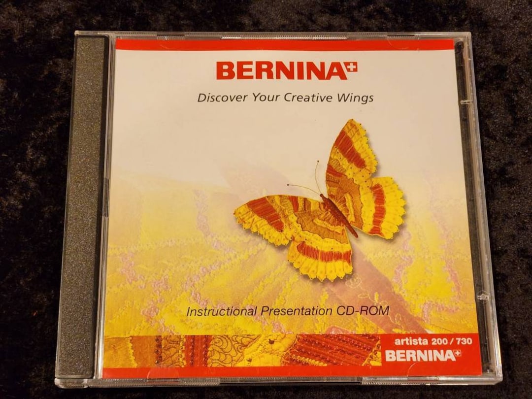 Vintage Bernina Sewing Machine Artista 200/730 Embroidery Basics 2 CD ...