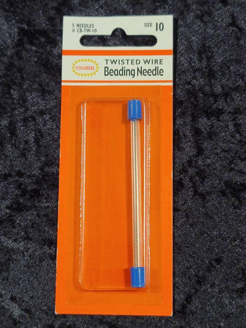 NOS 5 Twisted Wire Beading Needles Size 10 by Colonial - Etsy