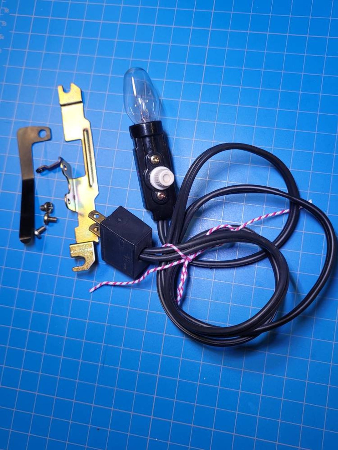 Vintage Necchi 522 Sewing Machine Light Switch Socket Bulb Assembly ...