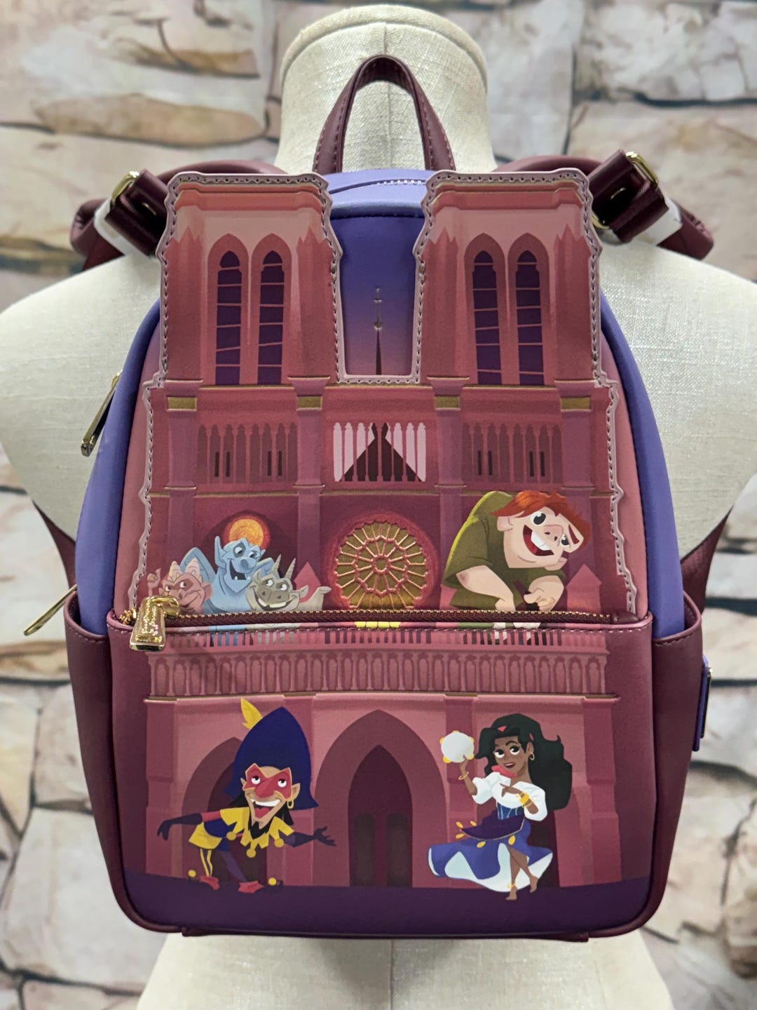New With Tags Loungefly Backpack Bag Purse Disney Hunchback of Notre ...
