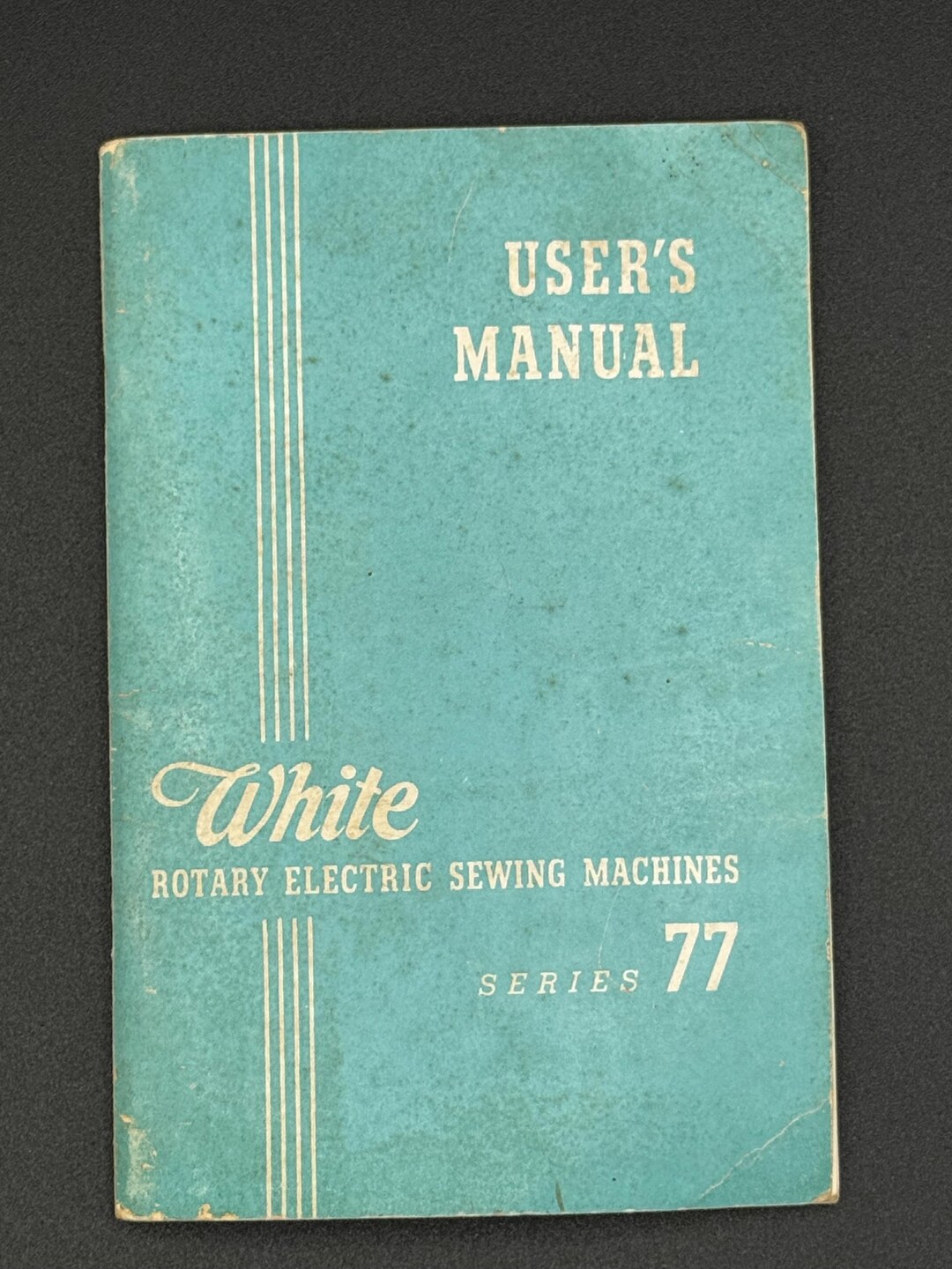 Original Vintage White Rotary Electric Sewing Machine Manual Model 77 ...
