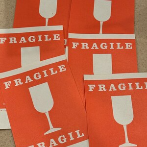 1980’s Vintage KLM Royal Dutch Airlines Fragile Stickers Lot of 6 - Etsy