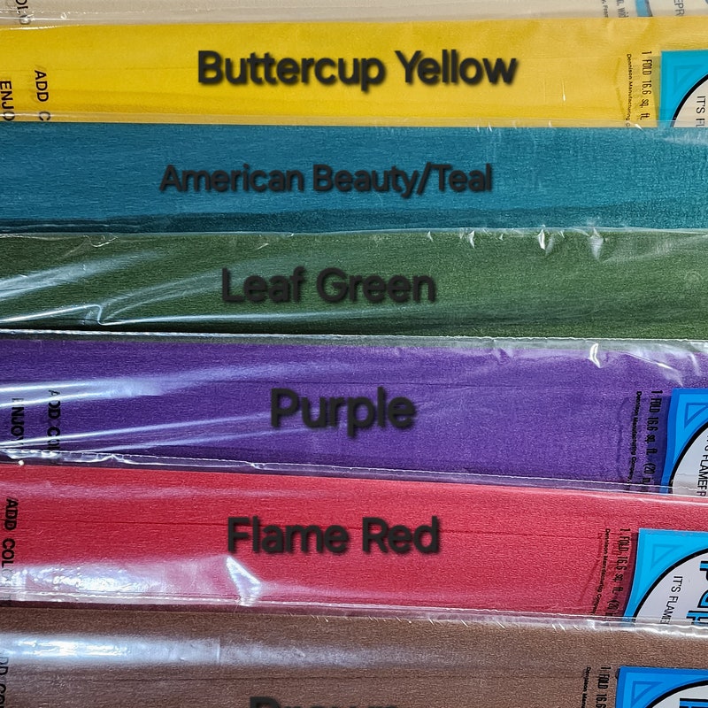 Vintage Package Crepe Paper - Etsy