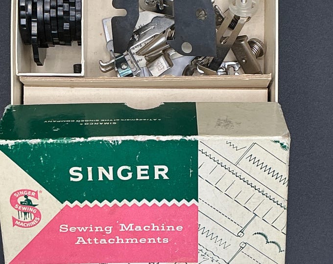 Vintage Original Singer 328k Sewing Machine Attachment Box, Attachments ...