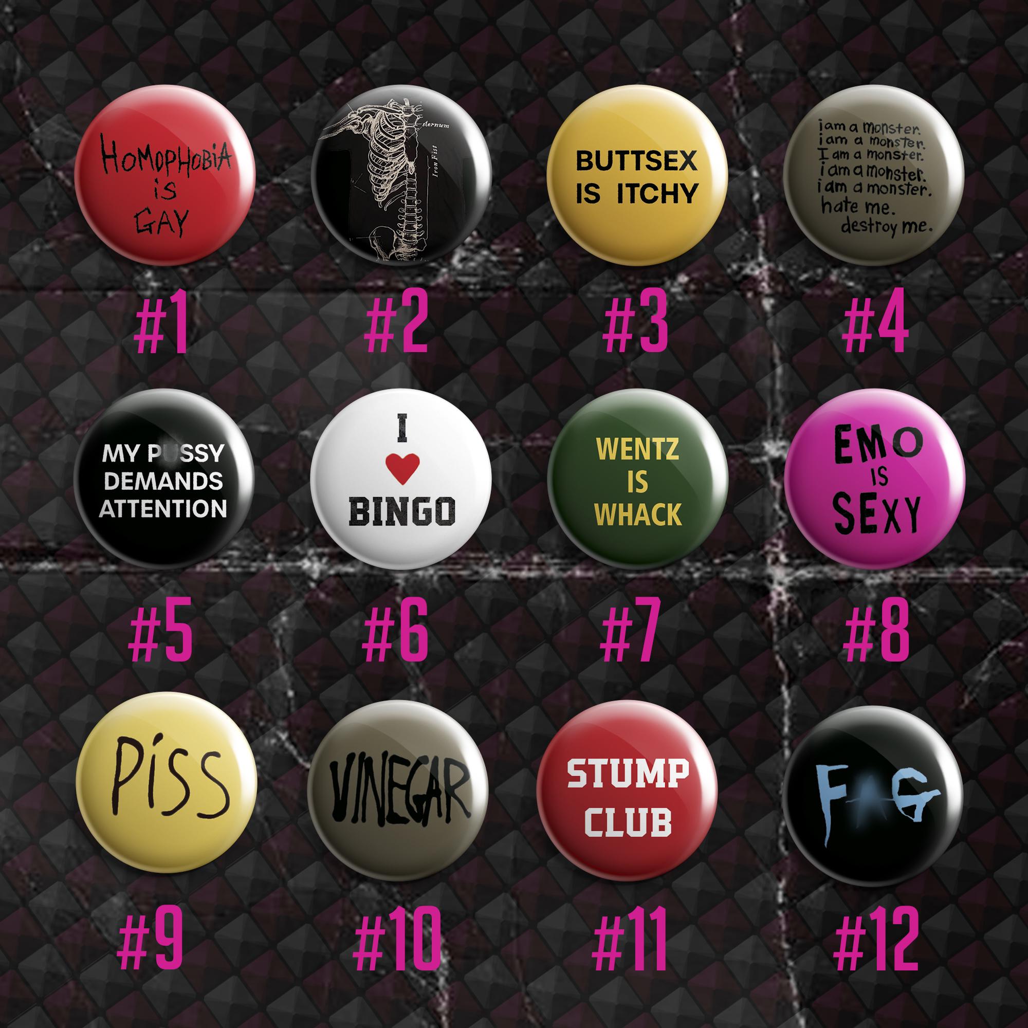 Iconic Emo Tshirts Pins Buttons - Etsy