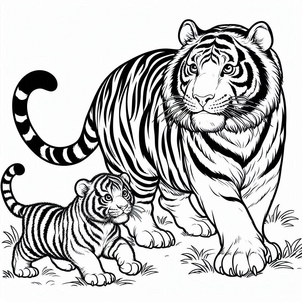 20 Page Pack Cute Mother's Day Animals Printable Coloring Book - Etsy